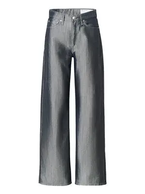 Rag & Bone Logan Metallic Wide-leg Jeans - Indgolurex