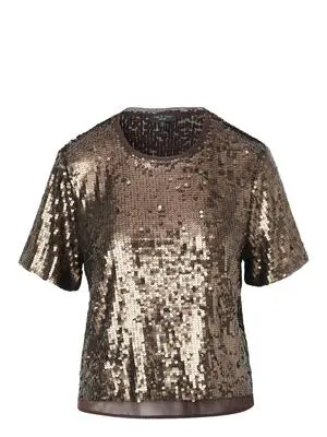 Rag & Bone Lucy Sequined Tee Coffe