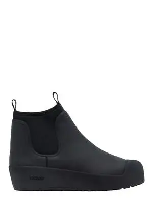 Bally Leather Curling Boots - Black