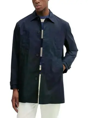 BENETTON Buttoned Cuffs Shirt Jacket - Blue