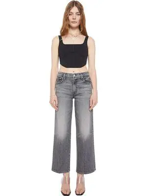 MOTHER The Mid Rise Maven Ankle Magpie Jeans - Grey