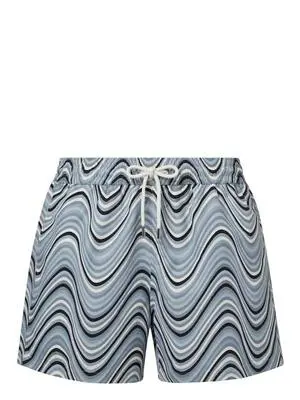 Frescobol Carioca Rio Printed Swim Trunks - Blue