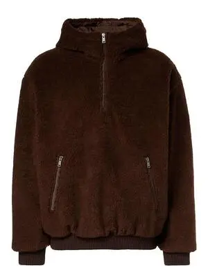 Prada Wool-blend Teddy Jacket - Brown