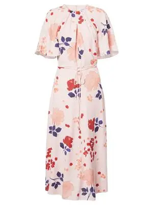 Erdem Floral Midi Dress - Pink