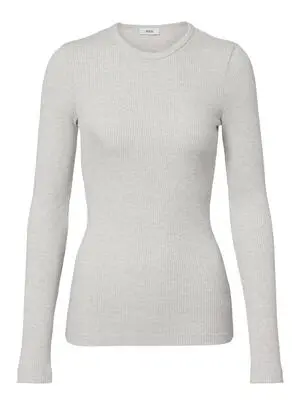 AGOLDE Ribbed-knit Top - Grey