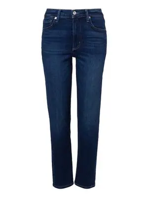 Citizens Of Humanity Caia Cropped Mid-rise Straight Jeans - Blue