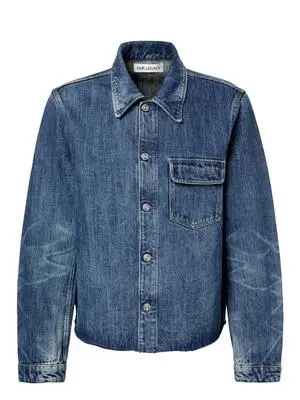 Our Legacy Cut Rebirth Denim Jacket - Blue