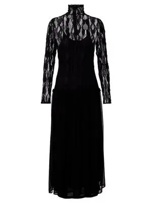 Ulla Johnson Sybil Lace And Chiffon Maxi Dress - Black