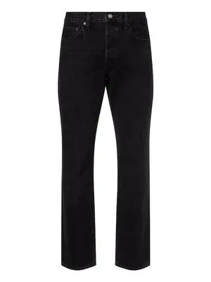 FRAME The Straight Mid-rise Jeans - Black