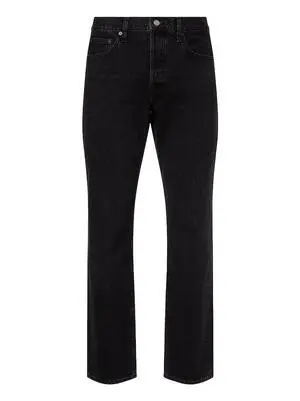 FRAME The Straight Mid-rise Jeans - Black