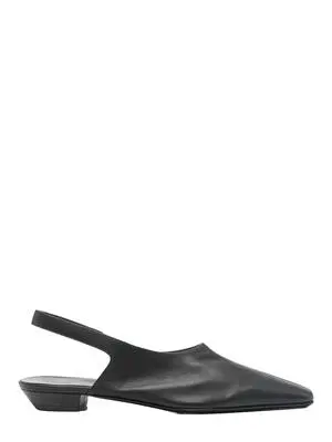 Khaite Cecilia Slingback Flat Pumps - Black