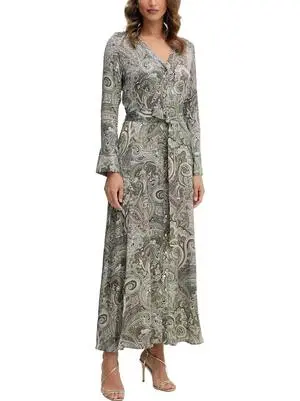 MARCIANO Paisley Maxi Dress - Grey
