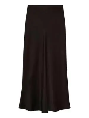ANINE BING Bar Silk Skirt - Brown