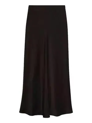 ANINE BING Elasticated Bar Midi Skirt Brown