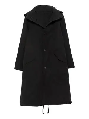 THE ROW Nikar Hooded Coat - Black