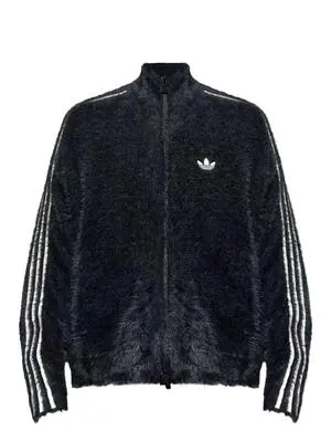 Adidas 3-stripes Zip-up Cardigan - Black