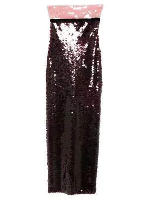 Retrofete Lirael Sequin Maxi Dress - Pink