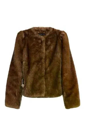 STAND STUDIO Faux-fur Jacket - Brown