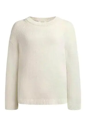 12 STOREEZ Cotton Crew-neck Sweater - Neutrals