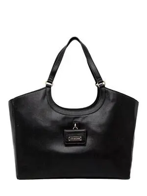 Moschino Logo-plaque Tote - Black