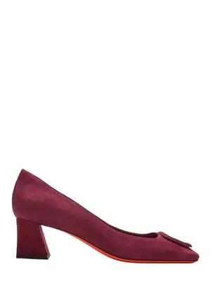 Santoni Buckle Pumps - Purple