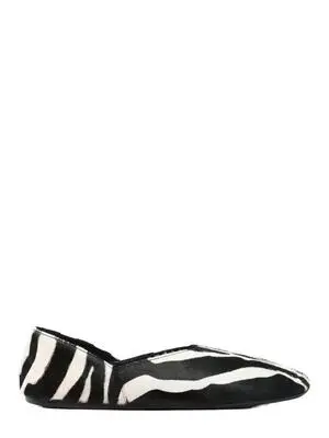 Khaite Jane Animal-print Ballerinas - Black