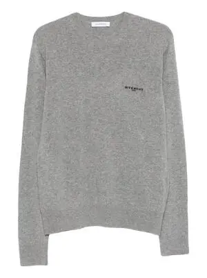 Givenchy Logo Crew-neck Sweater - Grey