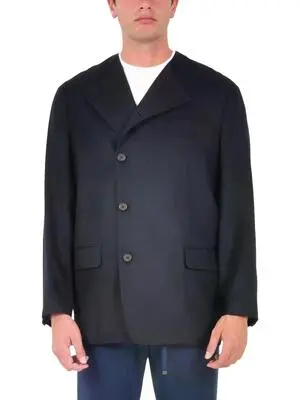Emporio Armani Single-breasted Blazer - Blue