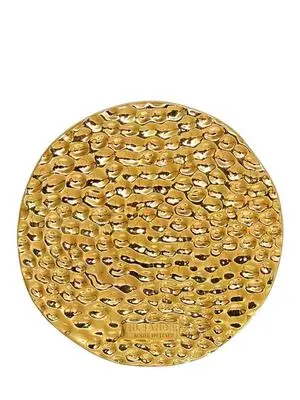 JIL SANDER Irregular Surface Engraved-logo Pin - Gold