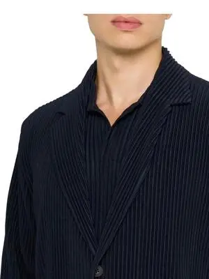 Issey Miyake Pleated Basics Jacket - Navy