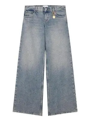 Stella McCartney Vintage Wash Wide-leg Jeans - Blue