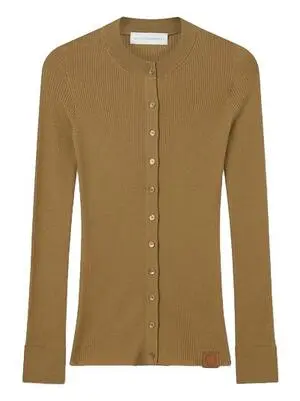 Stella McCartney Crewneck Light Knit Cardigan - Brown