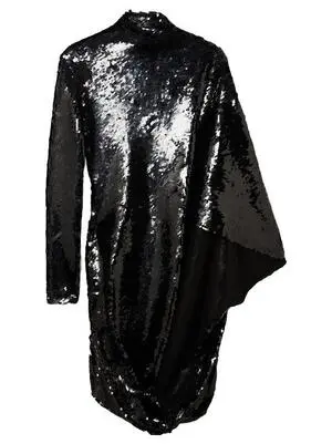 Stella McCartney Sequin Embellished Mini Dress - Black