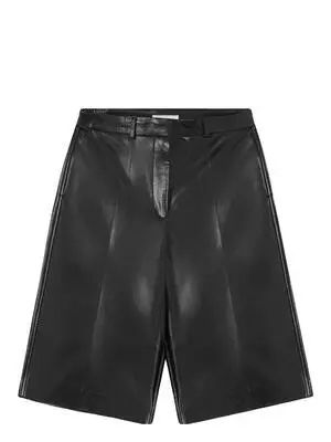 Stella McCartney Wide-leg Vegan Bermuda Shorts - Black