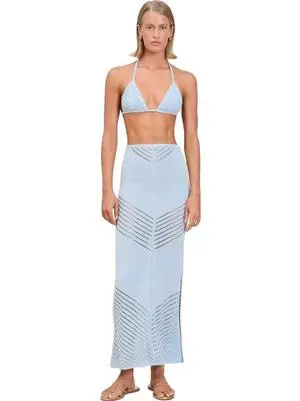 Devon Windsor Bria Knit Skirt - Metallic