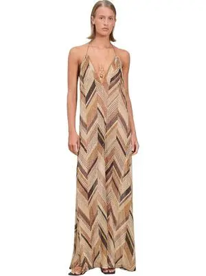 Devon Windsor Isadora Maxi Dress Brown