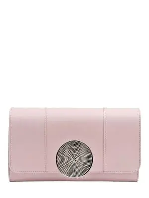 Perrin Le Disque Strass Glove Clutch - Pink