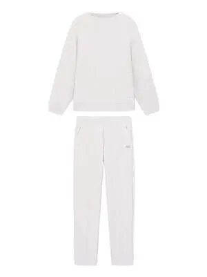 EA7 Core Lady Tracksuit In Stretch Modal Blend - White