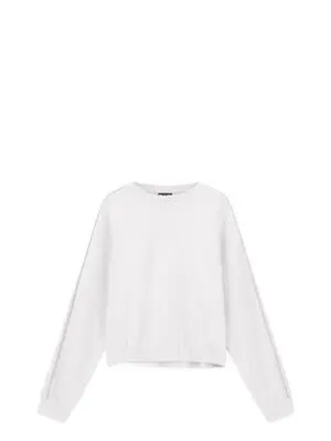 EA7 Precious Collection Crew-neck Sweatshirt - White