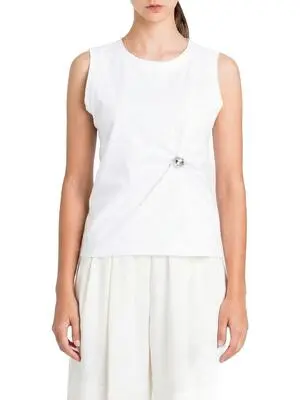 TWINSET Sleeveless Top - White