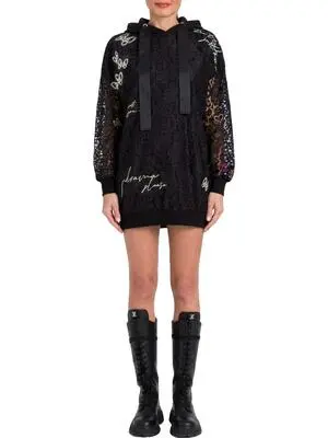 TWINSET Lace Sweatshirt - Black