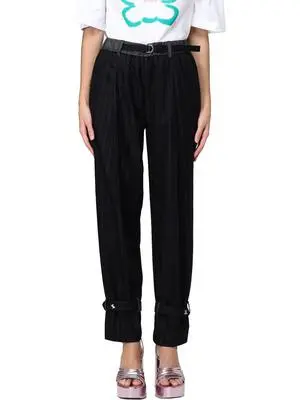 TWINSET Pinstriped Pants - Black