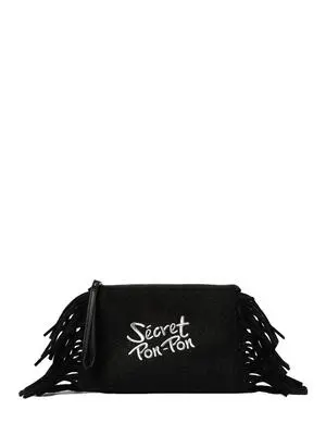 SECRET PON-PON Crossbody Bag - Black
