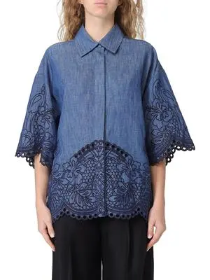 Zimmermann Embroidered Shirt - Blue