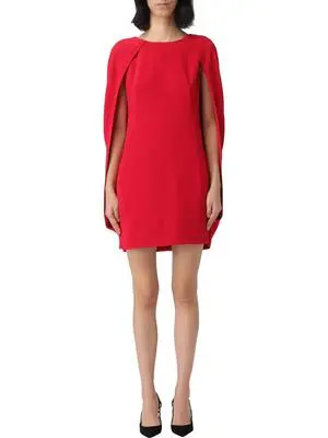 Alberta Ferretti Cape Dress - Red