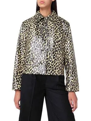 JIL SANDER Animal Print Jacket - Beige
