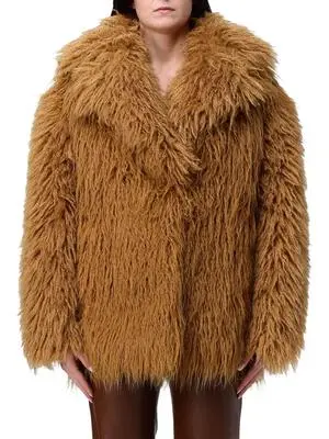 Patrizia Pepe Fur Coat - Beige