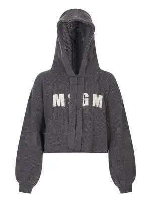 MSGM Pullover Sweater - Grey