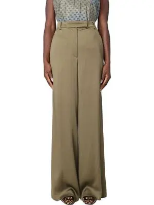 Dries Van Noten Wide Leg Pants - Kaki