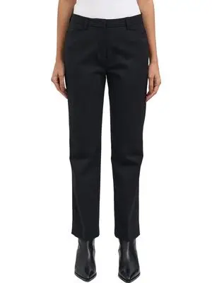 THELATEST Straight Leg Trouser Black